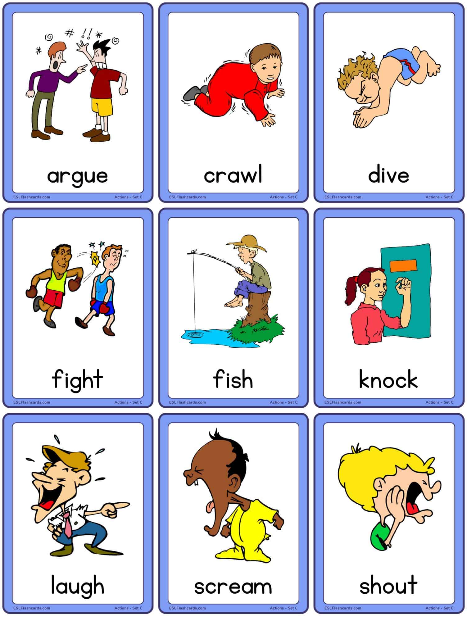 adjectives Flashcards & Worksheets - ESL Flashcards