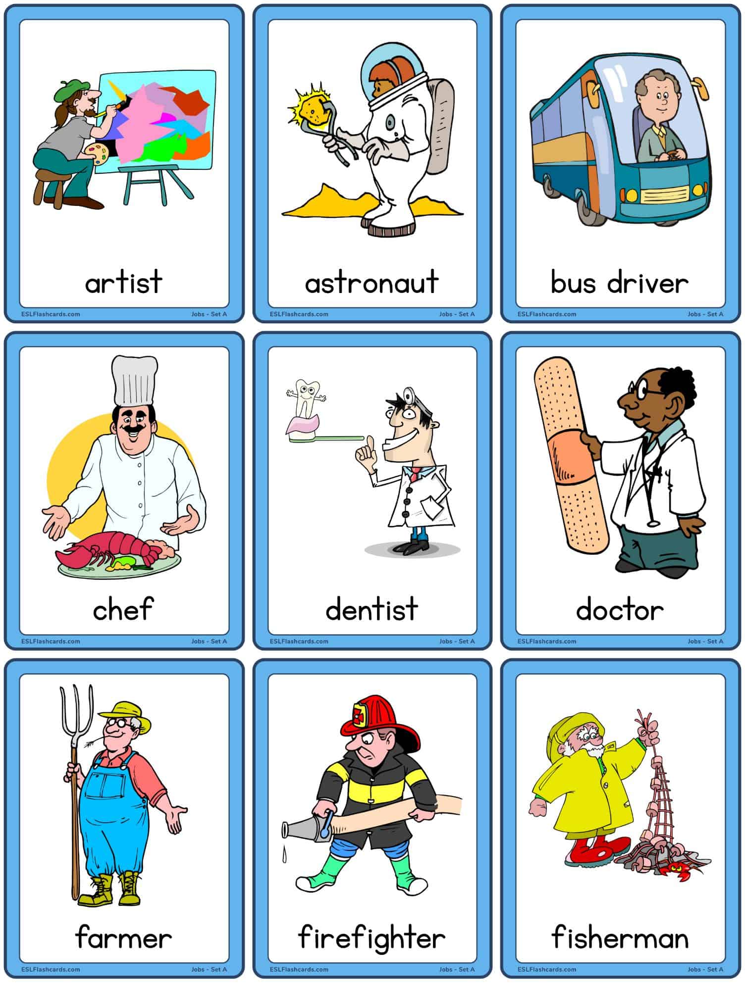 Jobs Flashcards - Set C - ESL Flashcards