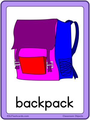 Classroom Objects Flashcards