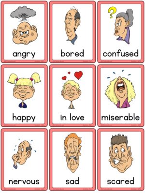 scared emotion card