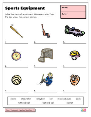 equipment worksheet
